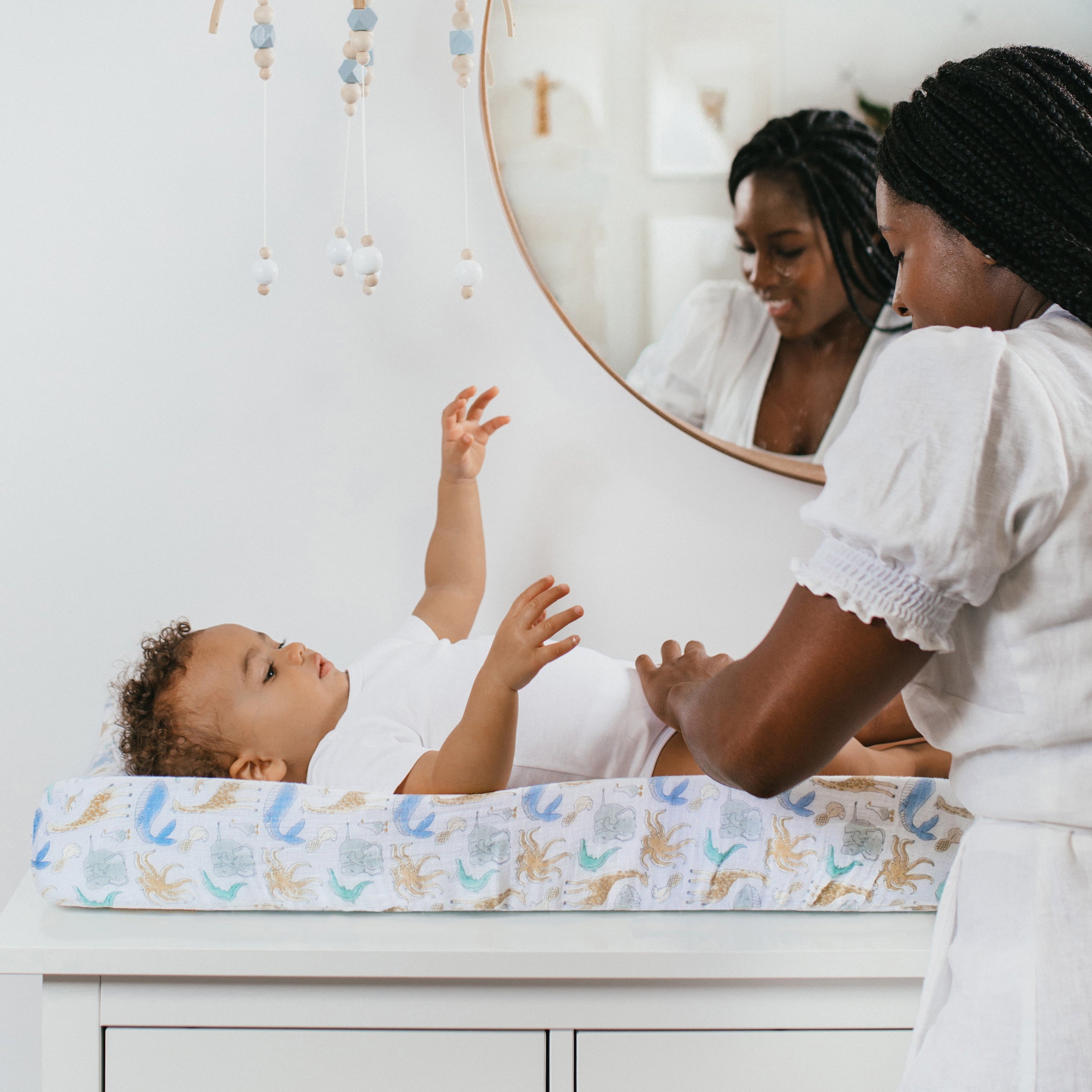 Cotton Muslin Changing Mat Covers | aden + anais